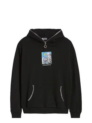 VERYRARE Embroidered Graphic Hoodie - Black