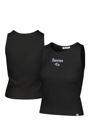 '47 47 Baltimore Ravens Cropped Ribbed Tank Top - Black