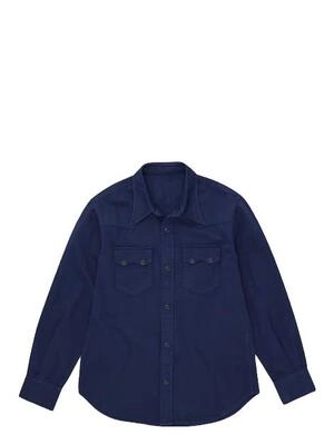 FORTELA Smith Texan Cotton Shirt - Blue