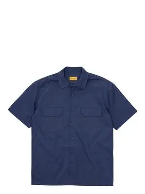 FORTELA Hap Short Sleeve Twill Shirt - Blue
