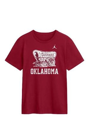 JORDAN BRAND Oklahoma Sooners Primetime Logo Mantra T-shirt - Crimson