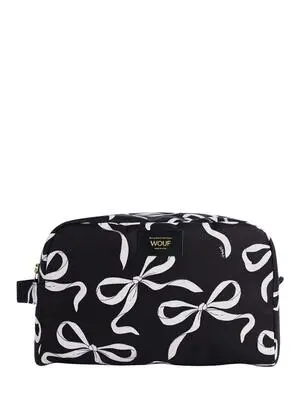 WOUF Large Toiletry Bag With Bow Detail - Carlota