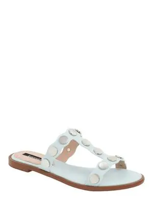 KENSIE Kensie Embellished Slide Sandals With Stud Detailing
