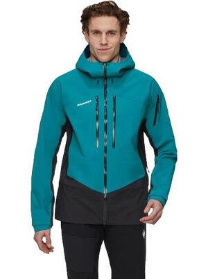 MAMMUT Taiss Pro Hs Hooded Jacket - Deep Teal/black