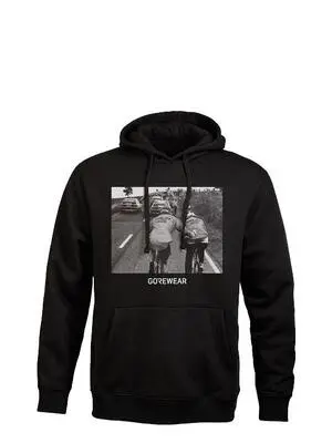 GOREWEAR Heritage Hoodie With Vintage Cycling Graphic - Cg Black
