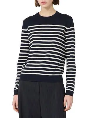 MAX MARA Sicilia Striped Silk & Wool Sweater
