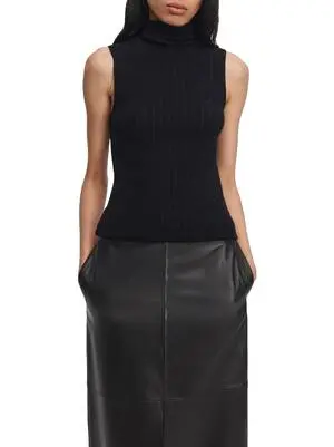 RAG & BONE Rhodes Sleeveless Wool Turtleneck