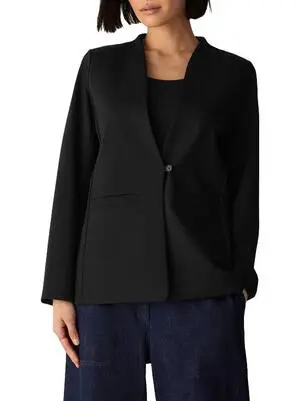 Eileen Fisher Shaped Blazer - Black