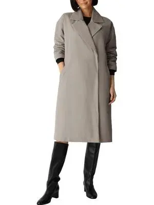 Eileen Fisher Padded Trench Coat - Twine