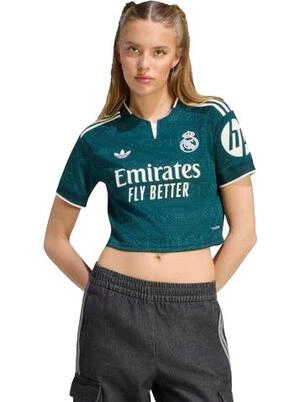 Adidas Real Madrid 2026/27 Away Cropped Replica Jersey By - Green