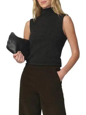 Joe's Jeans Stevie Sleeveless Wool & Yak Hair Sweater Charcoal