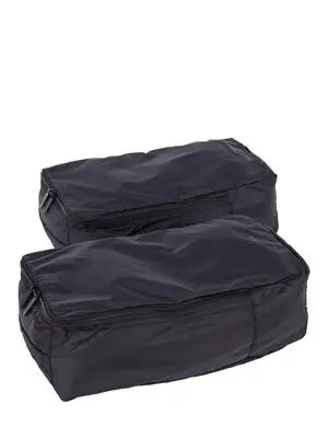 CALPAK Compakt Set Of 2 Shoe Bags - Black