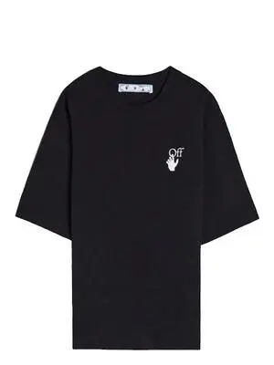 Off-White Off Off Hands Off Short Sleeve Tshirtin - Black/white