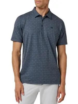 Travis Mathew Featherweight Trophy Performance Polo - Total Eclipse
