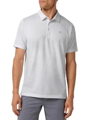 Travis Mathew Featherweight Trophy Performance Polo - White