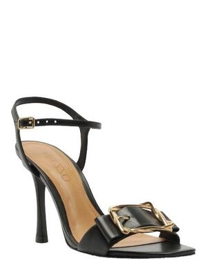 AREZZO Florence Ankle Strap Stiletto Sandal - Black