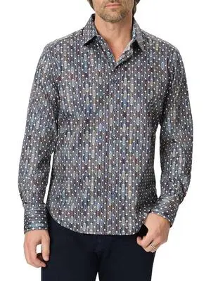 Robert Graham Missing Links Button-up Shirt - Navy