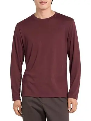 Theory Essential Long Sleeve T-shirt - Deep Auburn