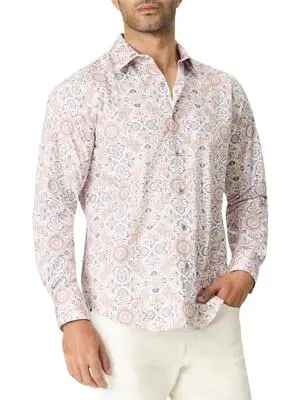 Robert Graham Fairview Stretch Cotton Button Up Shirt - Multi