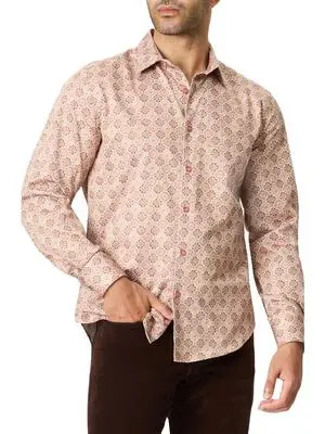 Robert Graham Freemont Long Sleeve Cotton Blend Shirt - Multi