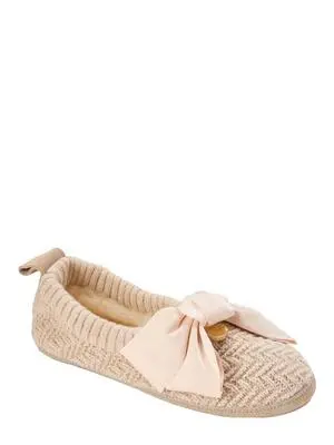 DEARFOAMS Fireside Bestie Ballet Slippers - Oatmeal