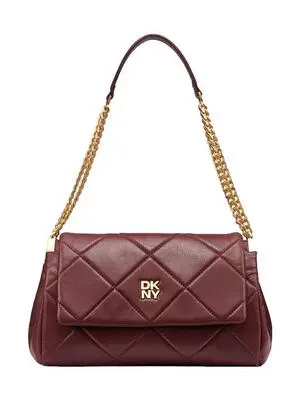 Dkny Soho Quilted Leather Shoulder Bag - Sangria