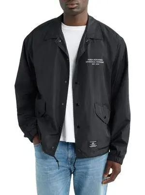 Alpha Industries Hamp Relaxed Fit Coaches Jacket - Black