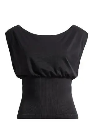 IETS FRANS Off The Shoulder Seamless Top Black