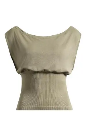 IETS FRANS Off The Shoulder Seamless Top Khaki