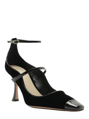ALEXANDRE BIRMAN Tita Wave Ankle Strap Pump - Black