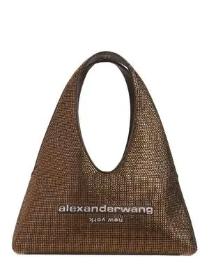 Alexander Wang Pike Mini Crystal Hobo Bag - Brown