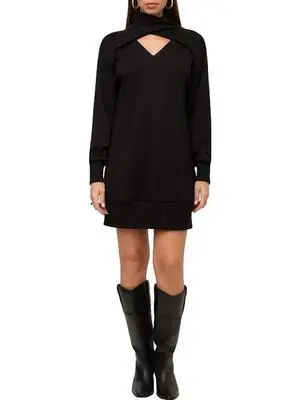 FIFTEEN TWENTY Claylee Turtleneck Cutout Dress