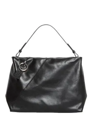 MAISON MARGIELA Folded Leather Shoulder Bag - Black
