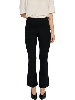 RESIDUS Lana Slim Flared Jersey Pants - Black