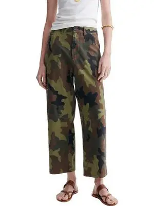 Vanessa Bruno Cargo Wide Leg Trousers - Militaire