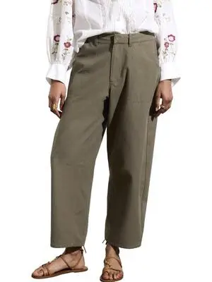 Vanessa Bruno Cargo Wide Leg Trousers - Vegetal