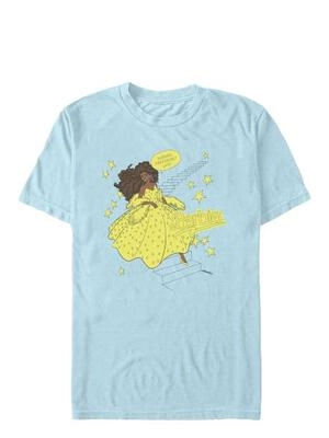BARBIE Running Fashionably Late Short Sleeve Graphic T-shirt - Chambray