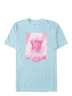 BARBIE Cali Life Pink Portrait Short Sleeve Graphic T-shirt - Chambray