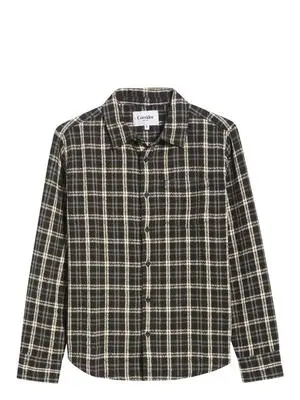 CORRIDOR Spacerock Long Sleeve Plaid Cotton Shirt
