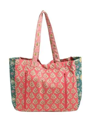 ZSA ZSA ZSU Rajpath Block Printed Cotton Tote Bag - Red