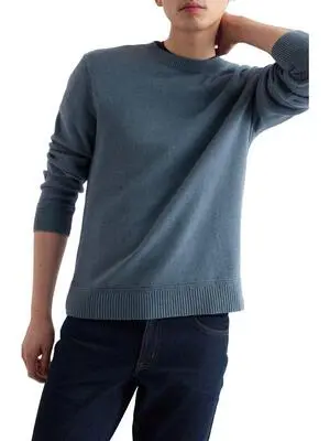 SEASALT CORNWALL Moorstone Crewneck Sweater - Blue Slate