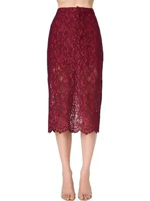 Cami Nyc Osmond Lace Midi Skirt - Compote
