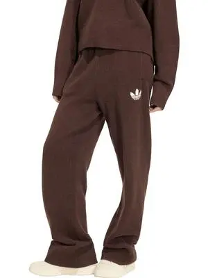 Adidas Essentials Wide Leg Knit Pants - Aurora Coffee