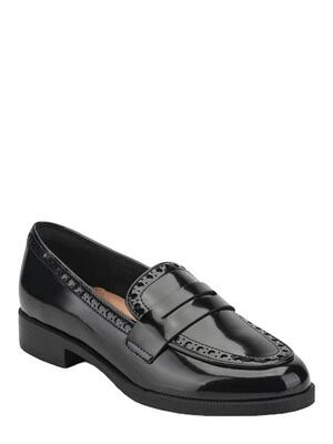 Easy Spirit Ori Faux Leather Penny Loafer - Black