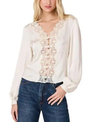 Astr The Label Benote Lace Top - Cream