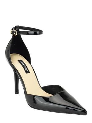 Nine West Graysin Faux Leather Pointed Toe Pump - Black