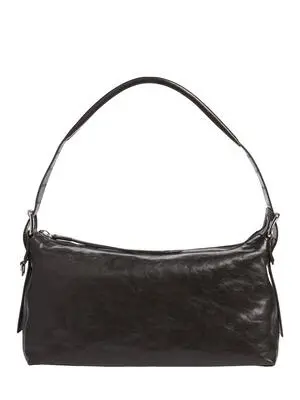 LEMAIRE Belted Baguette Bag Dark Chocolate