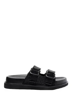 MALLET Sadie Diamante Sandals - Black