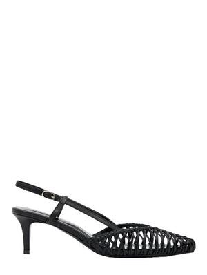 MI/MAI Tessa Woven Pointed Slingback Sandals
