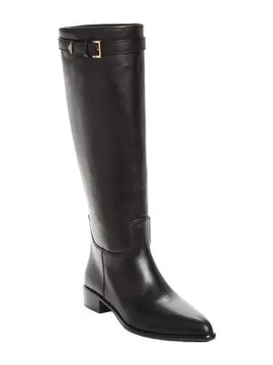 Prada Knee High Leather Boot - Nero